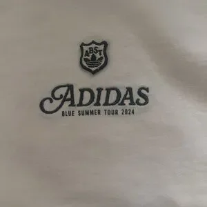 adidas | Shirts | Adidas Cream Short Sleeve Tee Classic Style 224 Blue ...